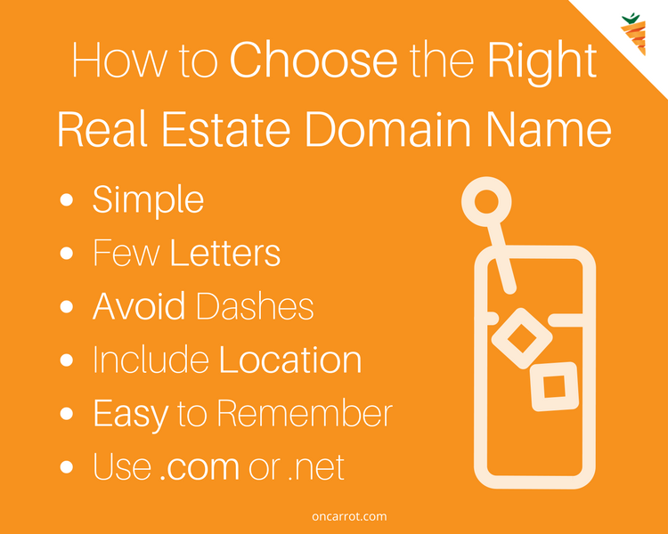How to Choose the Right Real Estate Domain Name | Carrot