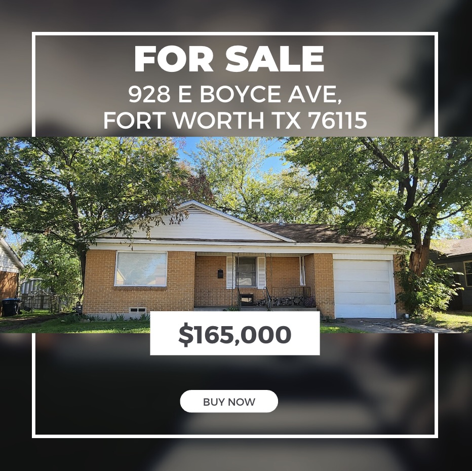 928 E Boyce Ave, Fort Worth TX 76115 | JCA Freedom Homes Texas