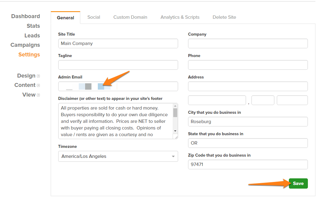 Update Your Forms’ Admin Email | Carrot Help Center