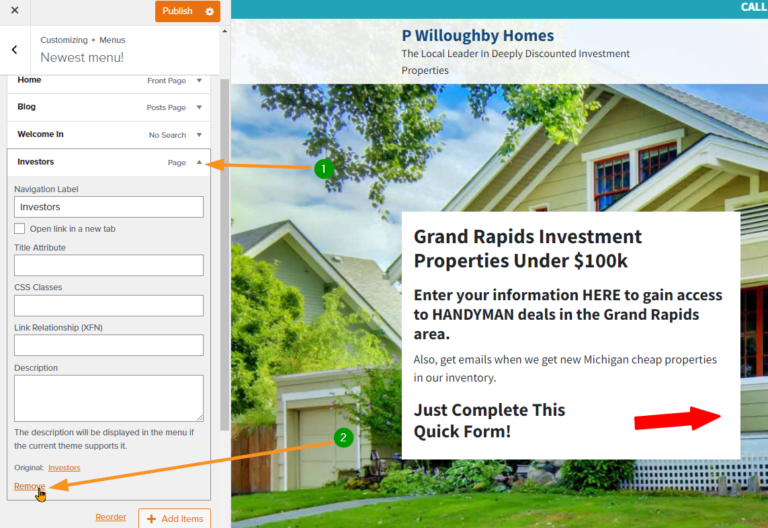How to Update Navigation Menus | Carrot Help Center
