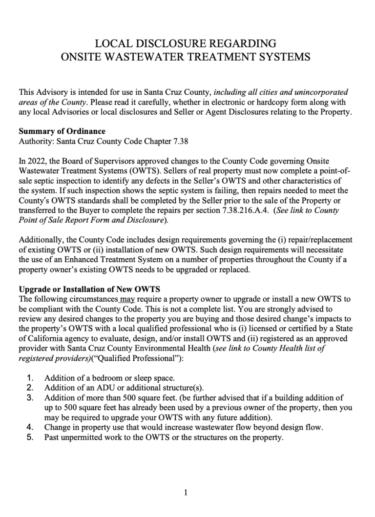 What You Need to Know About the New Septic System Ordinance in Santa ...