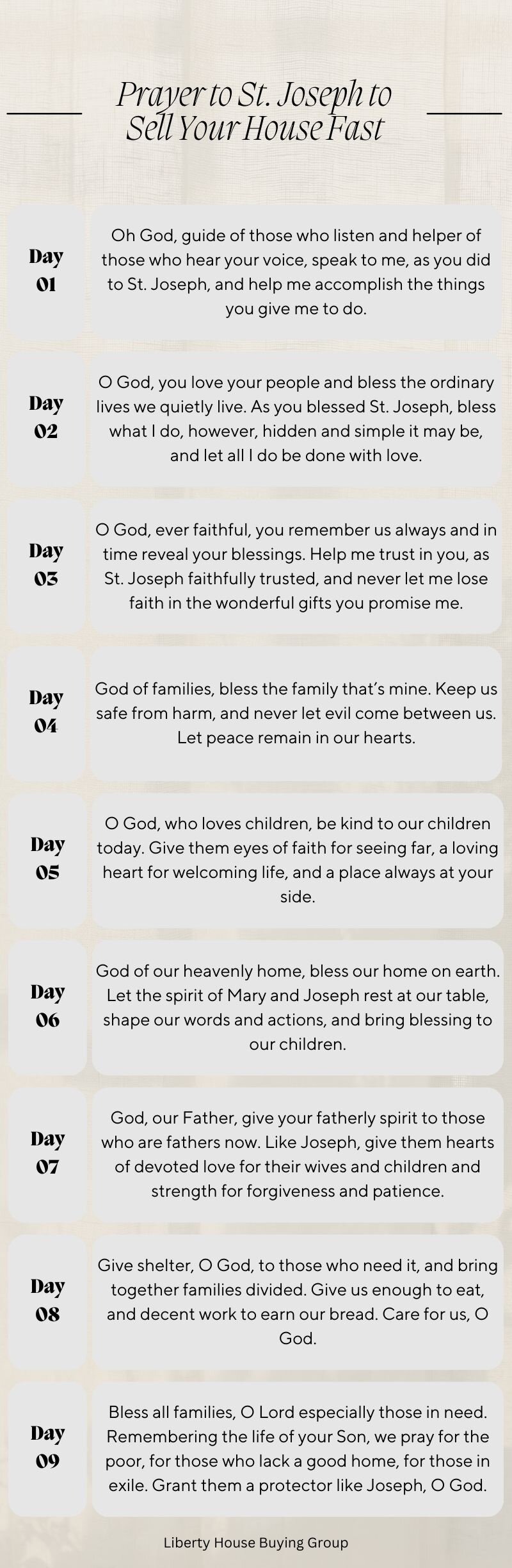 The St Joseph Prayer to Sell a House | Liberty House Buying Group
