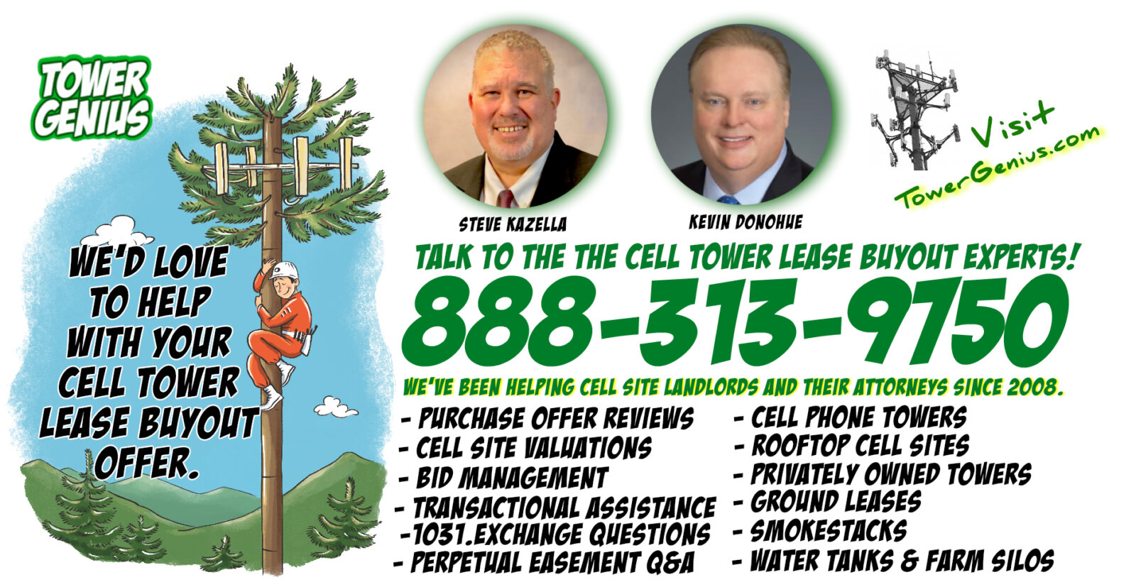 Cell Tower Lease Buyout Information - Get Expert Help From Tower Genius.